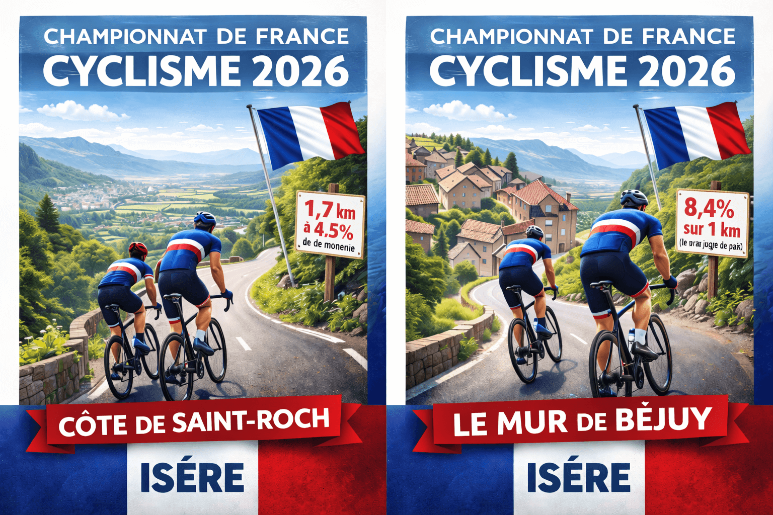 Championnat France cyclisme 2026 : dates et parcours